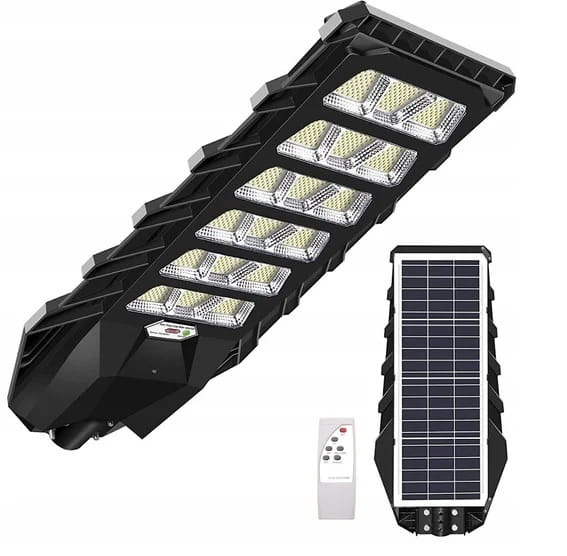 LAMPA SOLARNA LED ULICZNA ZEWNĘTRZNA MOCNA 1500W LATARNIA OGRODOWA 900LED | Azaris